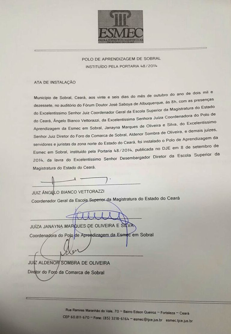 ata – Tribunal de Justiça do Estado do Ceará