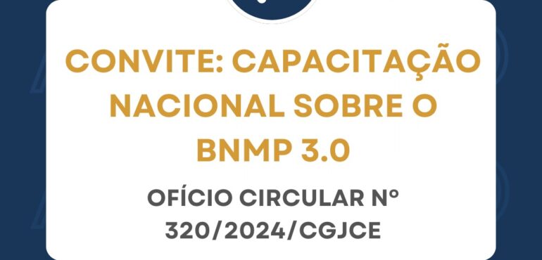 Capacitação Nacional sobre o BNMP 3.0 – Tribunal de Justiça do Estado ...